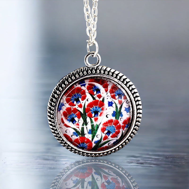 Turkisk kakelhänge kedja - brons vintage orientalisk kakel lekfull ked – MadamLili